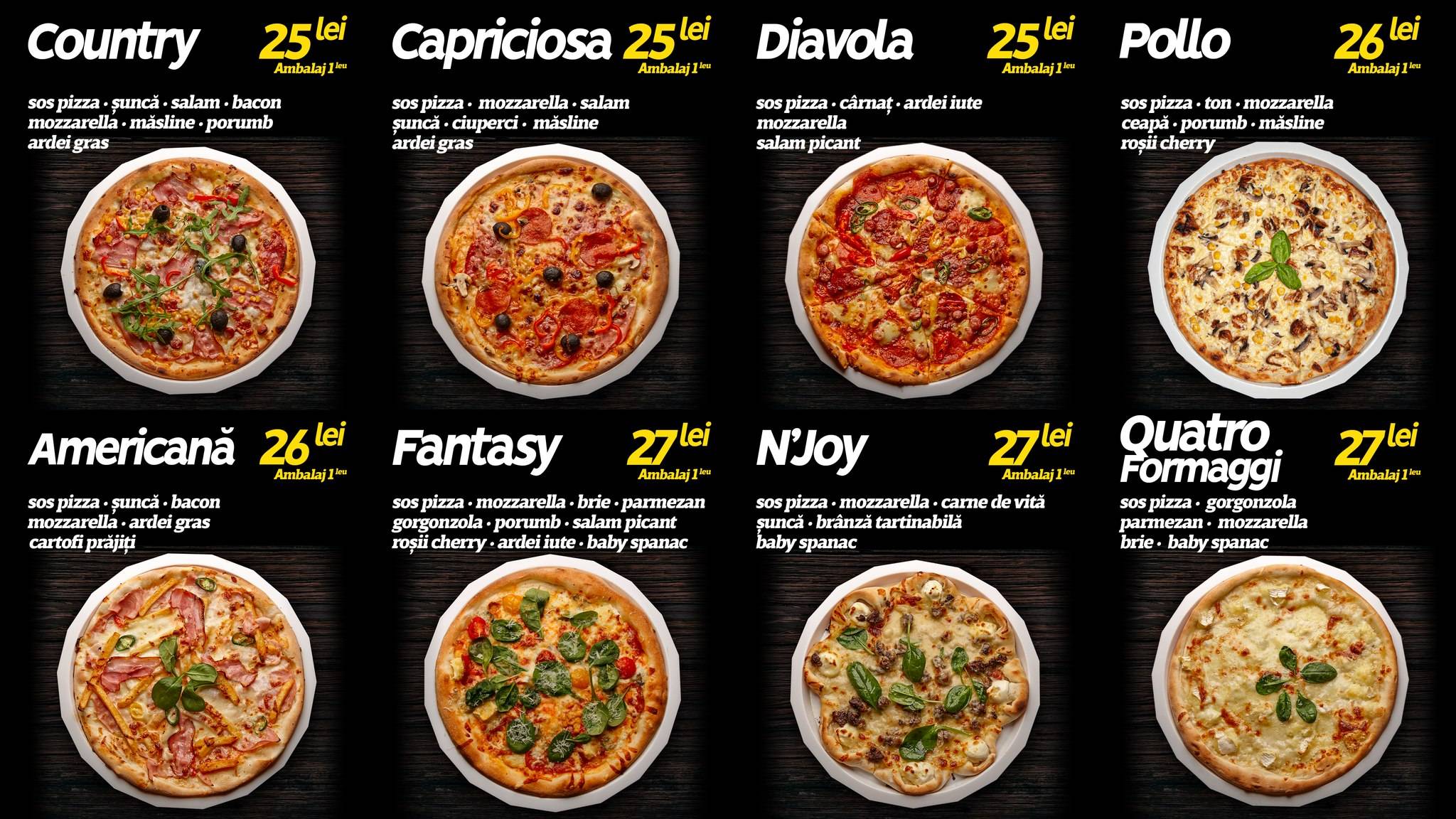Menu at N JOY Food, Petrila