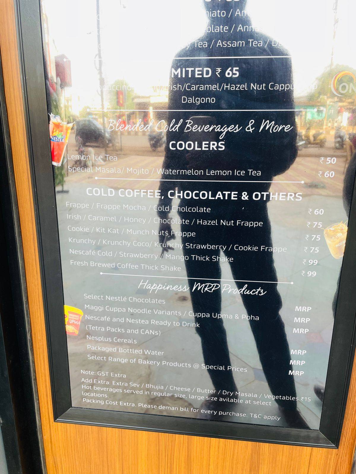 Menu at NESCAFÉ, Bhilai, Shop No.106