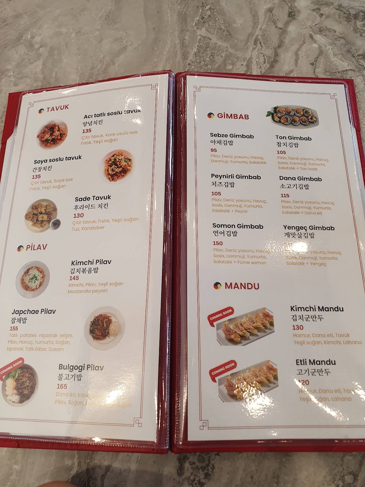 Menu at NORİTO Beylikdüzü, Büyükçekmece
