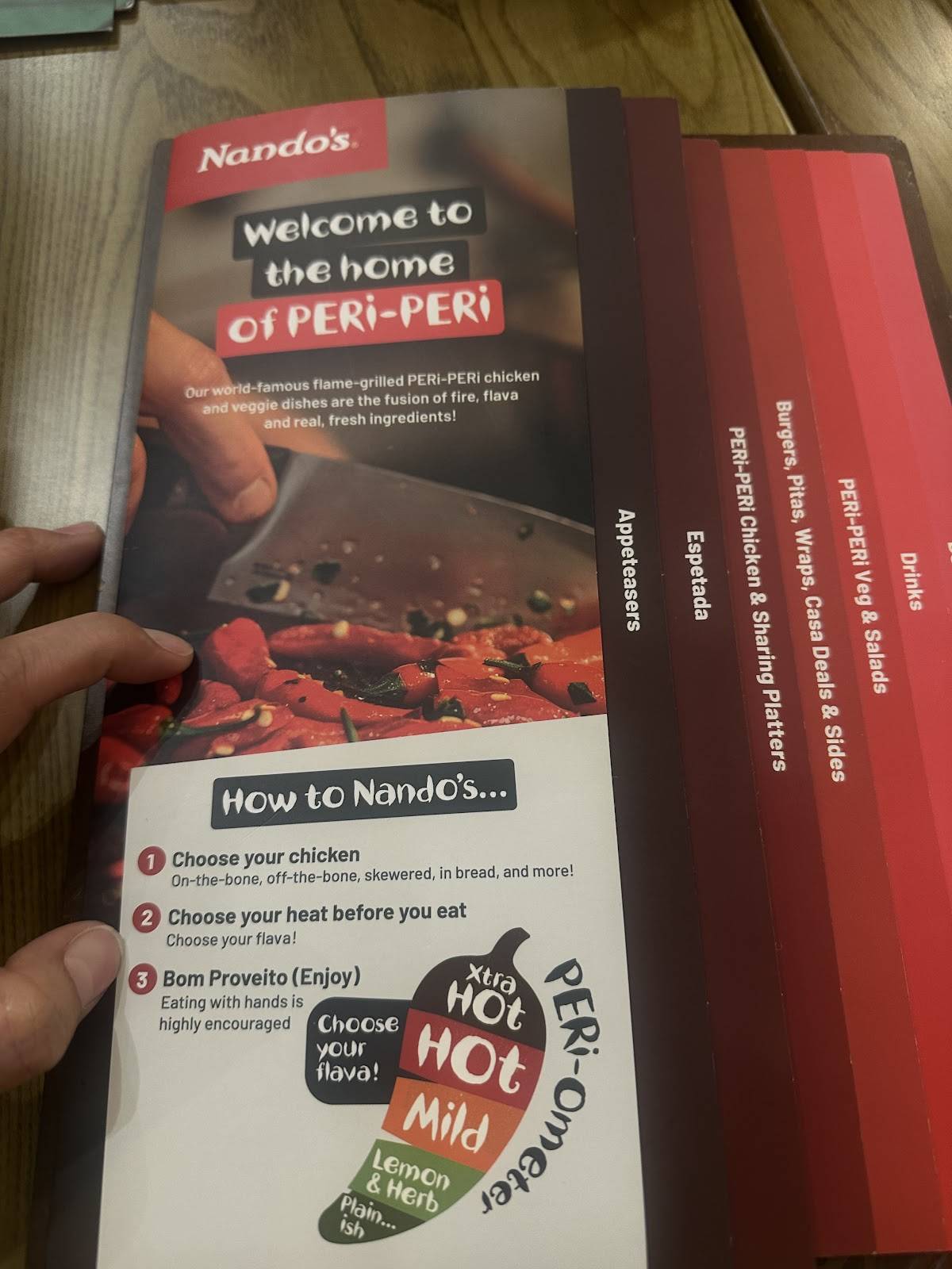Menu at Nando's Mall of the Emirates restaurant, Dubai, Sheikh Zayed Rd ...