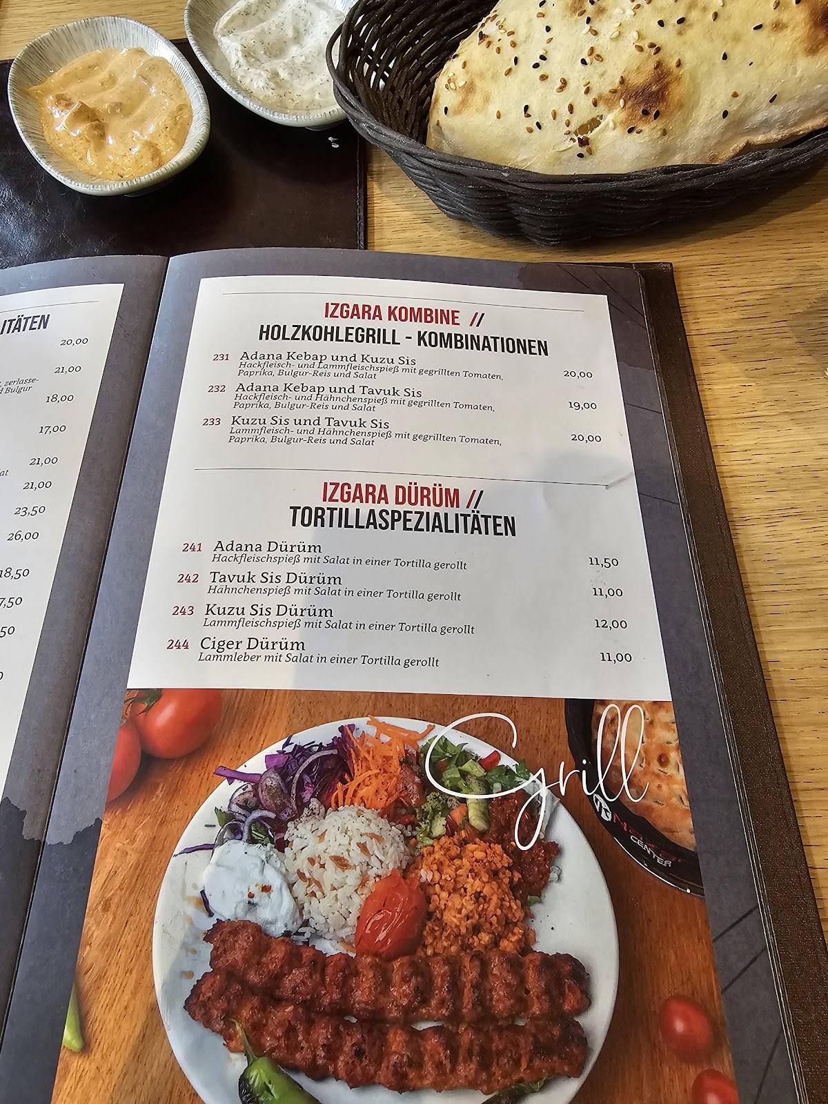 Speisekarte von Nazar Restaurant und Bäckerei, Darmstadt, Kasinostraße 36
