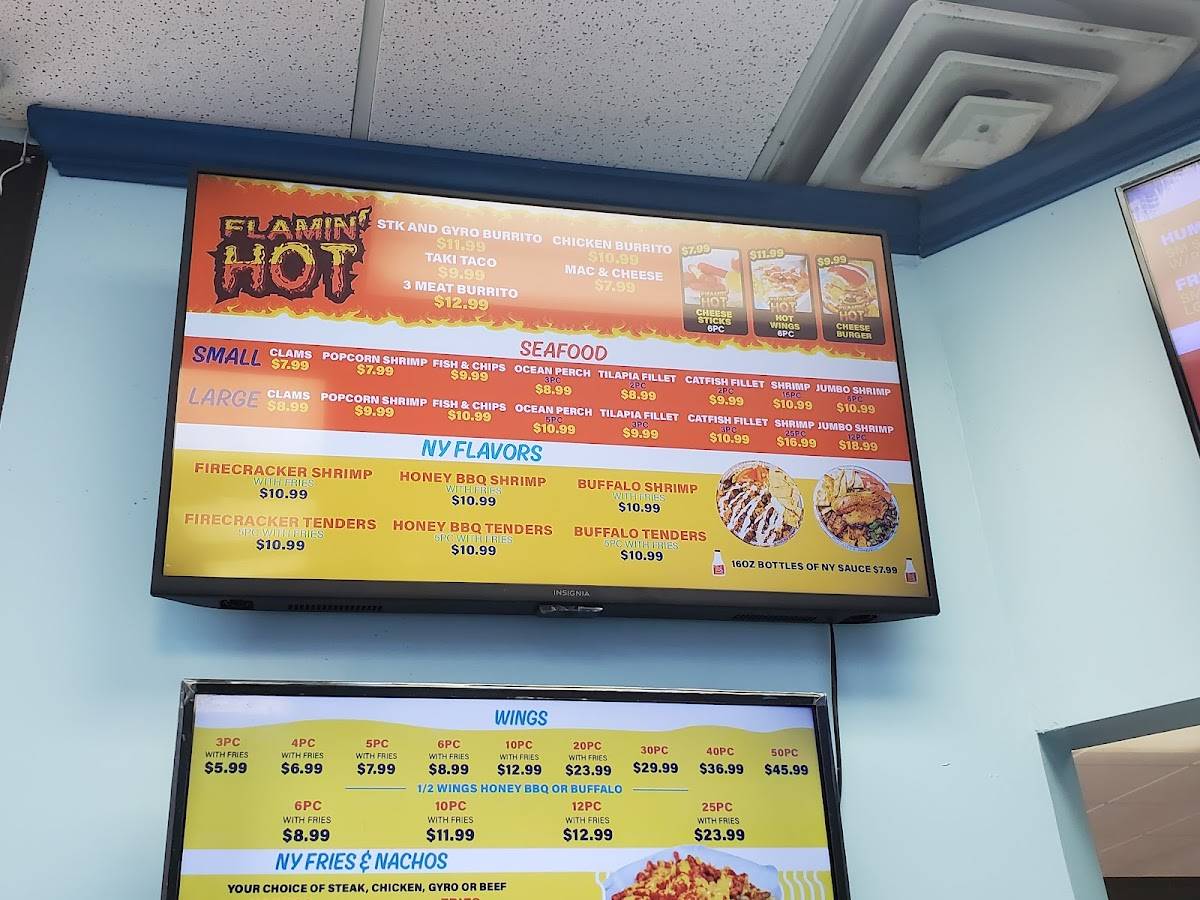 Menu at New York Plate restaurant, Gary