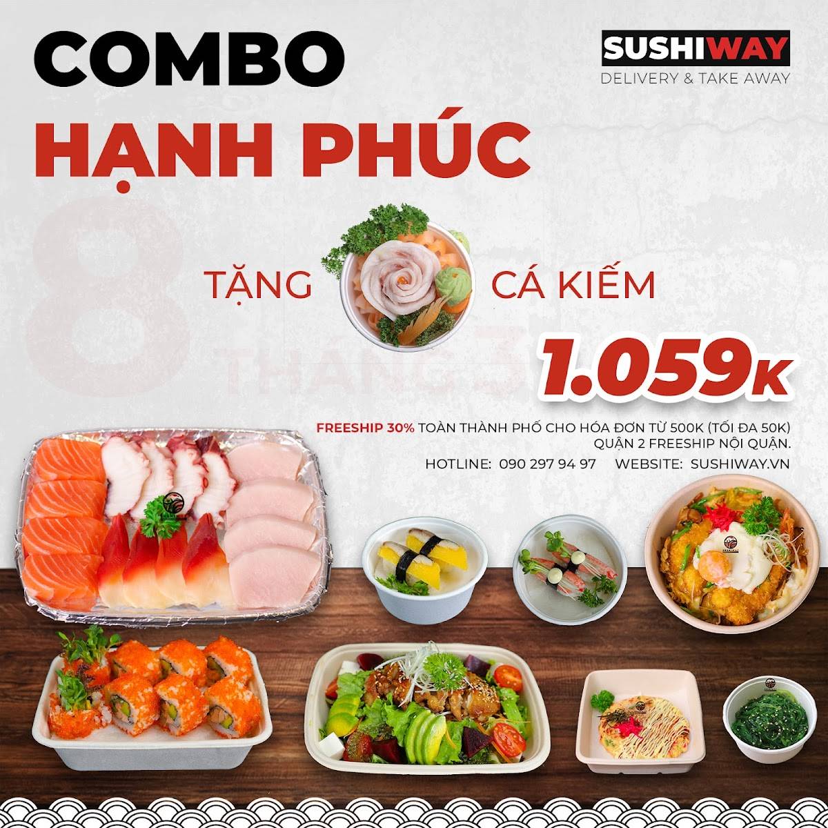 Menu at Nhà Hàng SUSHI WAY Quận 4 restaurant, Ho Chi Minh City