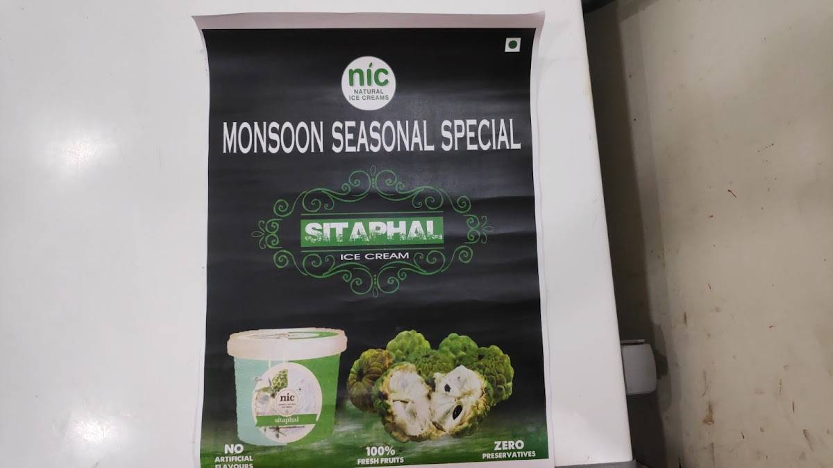 Menu at NiC natural ice cream,ROUTE 63,DRIVE IN, Nizamabad