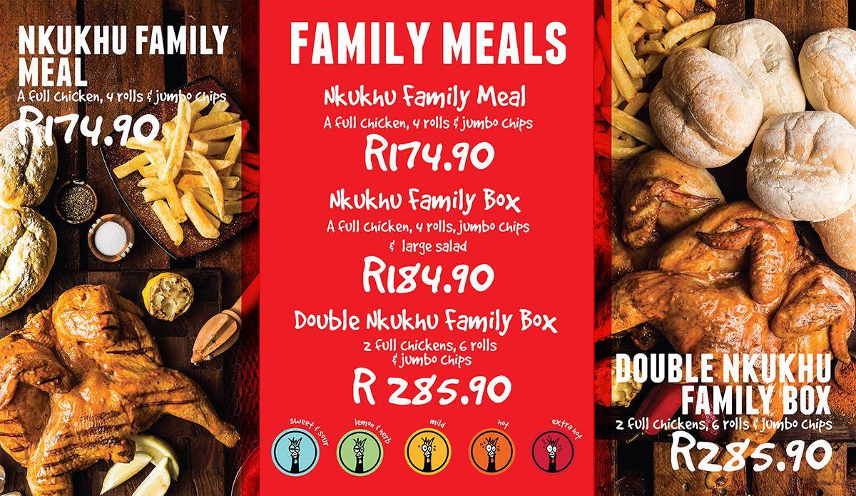 Menu at Nkukhu Box Protea Glen restaurant, Soweto