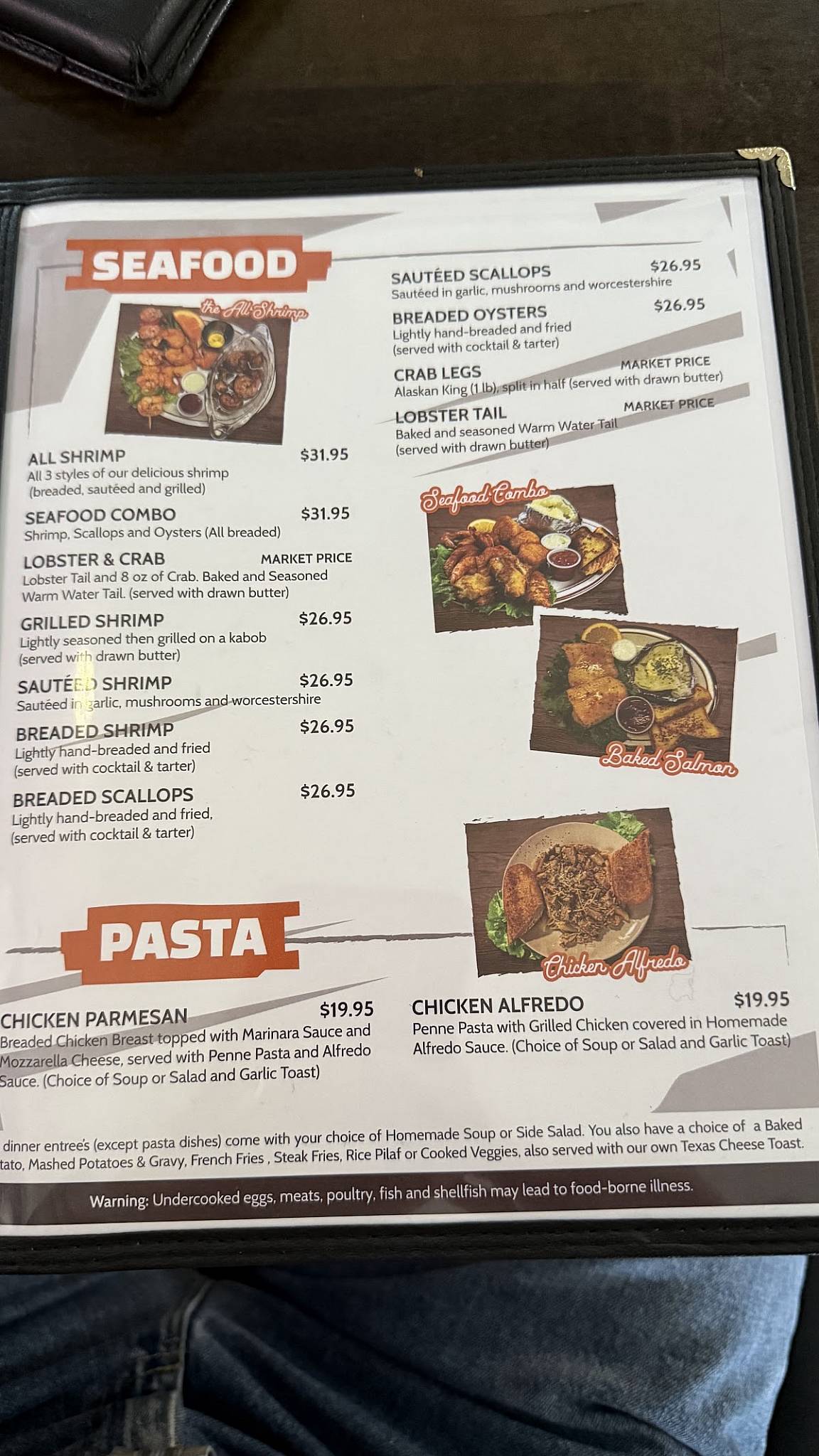 Menu at North Point Bar, Grill and Casino, Eureka