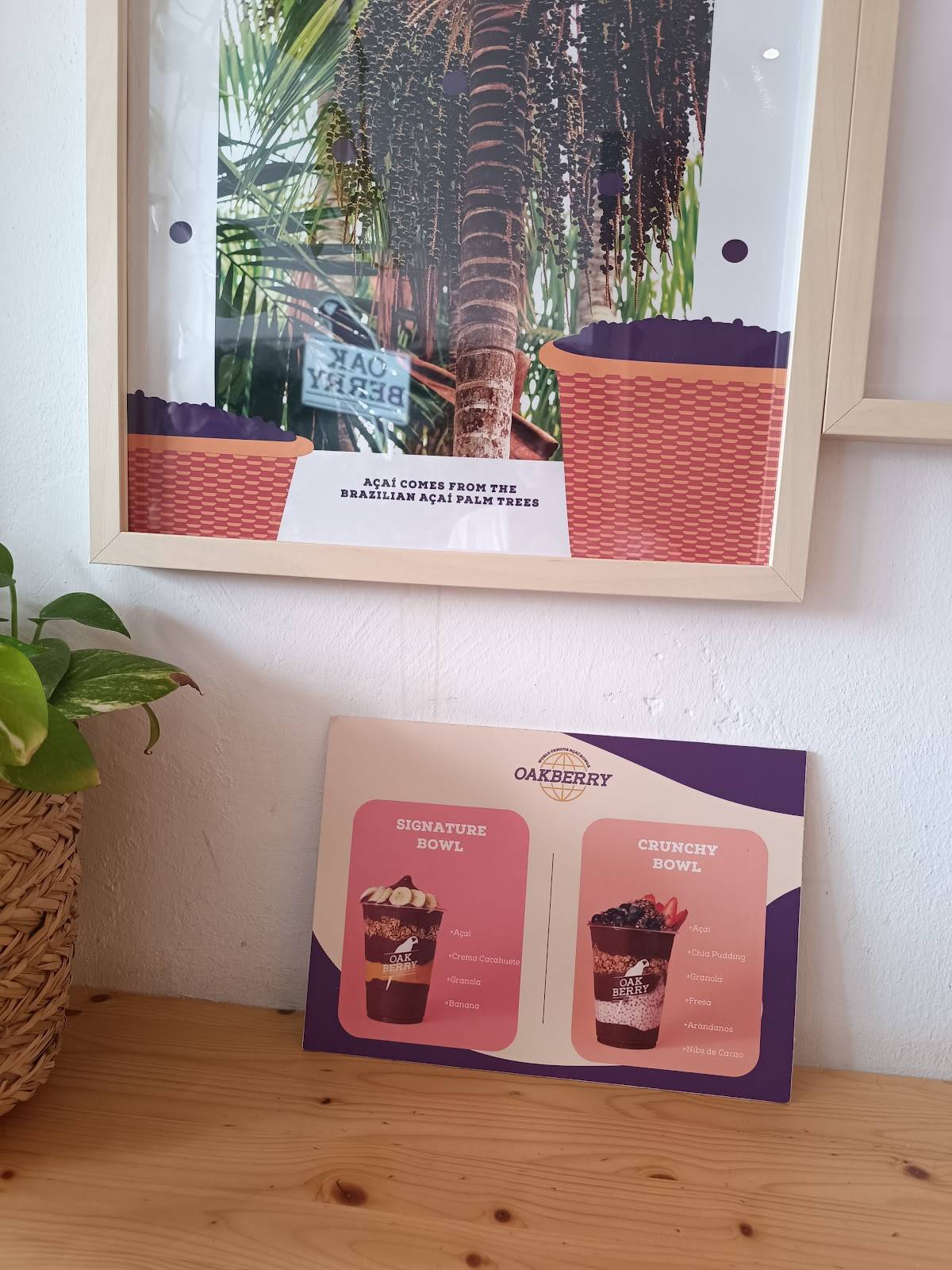 Menu at OAKBERRY AÇAÍ - Eivissa restaurant, Ibiza