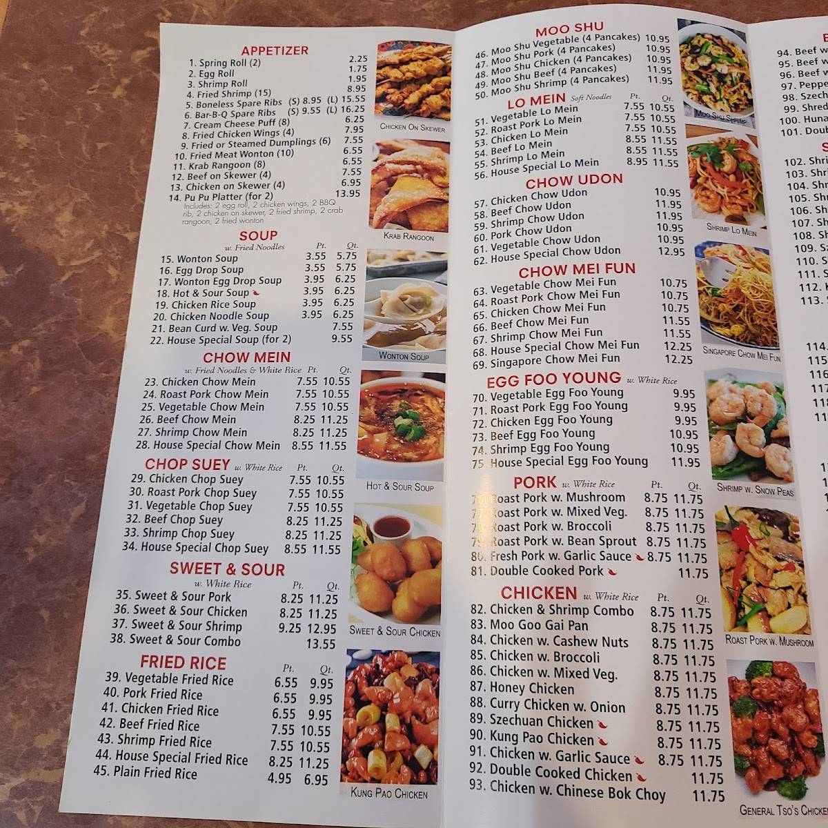 Menu at Wok N Roll II restaurant, Ocala, SW State Rd 200