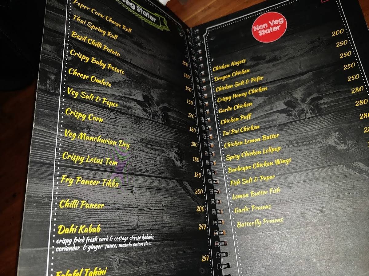 Menu at Oggy & dobby, New Delhi, 3rd Floor