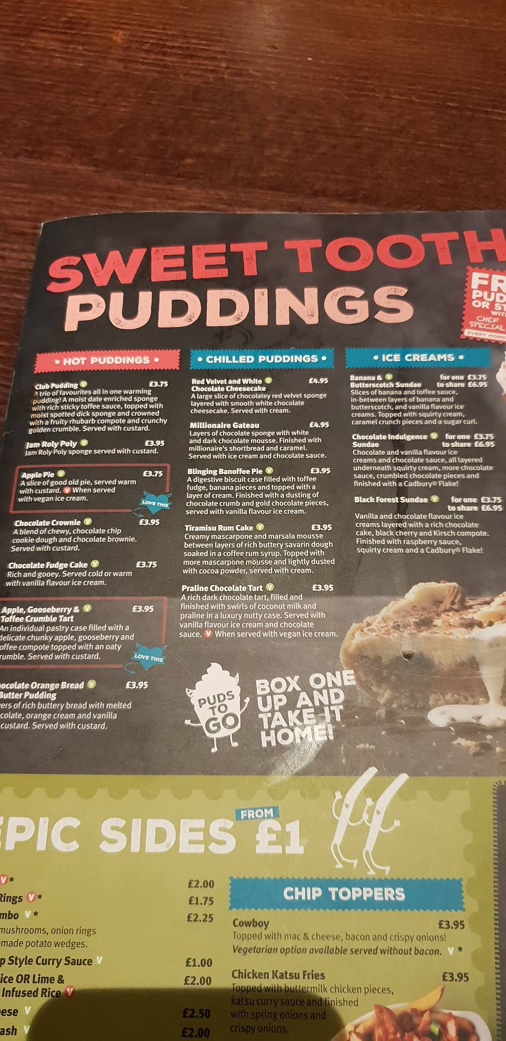 Menu at Old Colliery pub & bar, Edinburgh, Old Dalkeith Rd