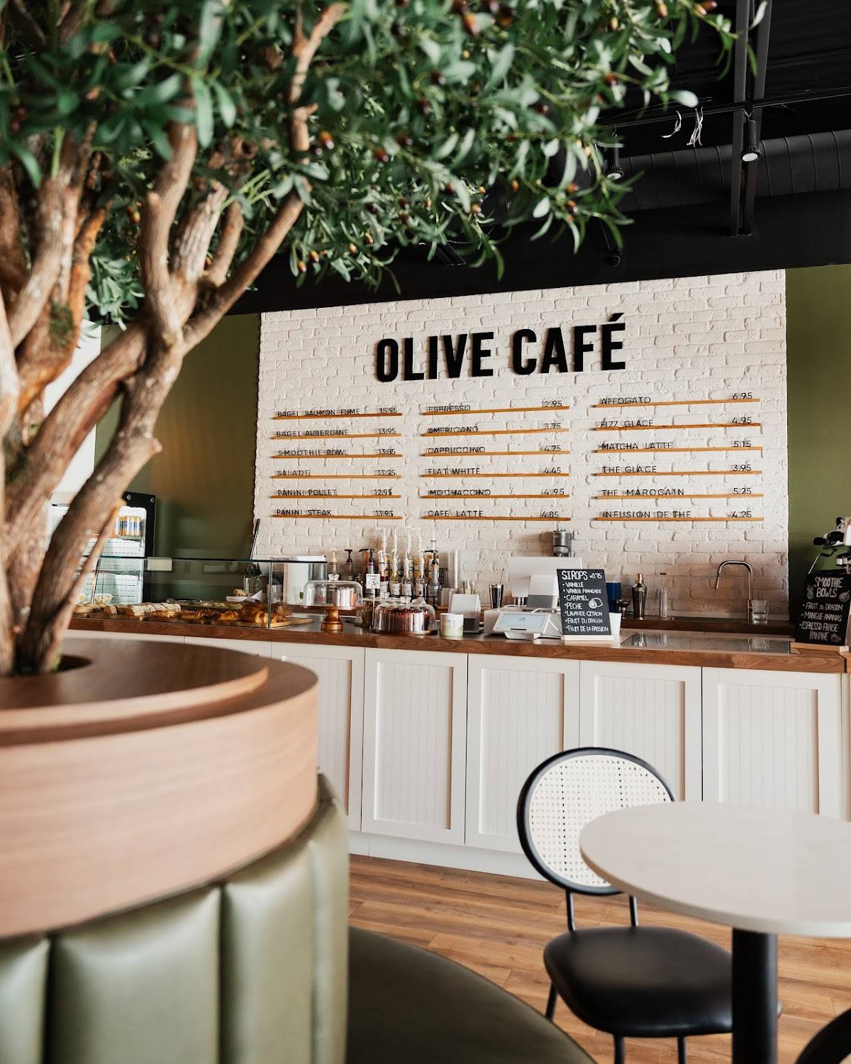 Menu at Olive Café, Repentigny