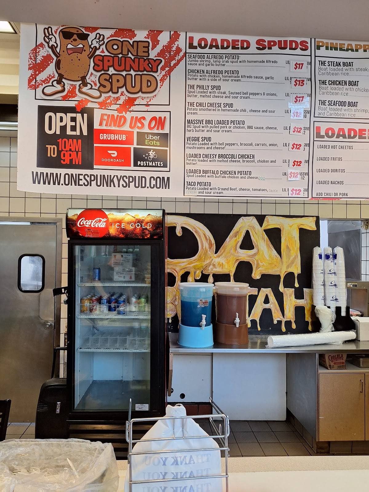 Menu at One Spunky Spud restaurant, Goodlettsville