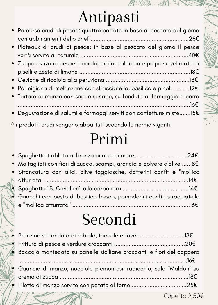 Menu da Opera Aperitif and Dinner ristorante, Brescia