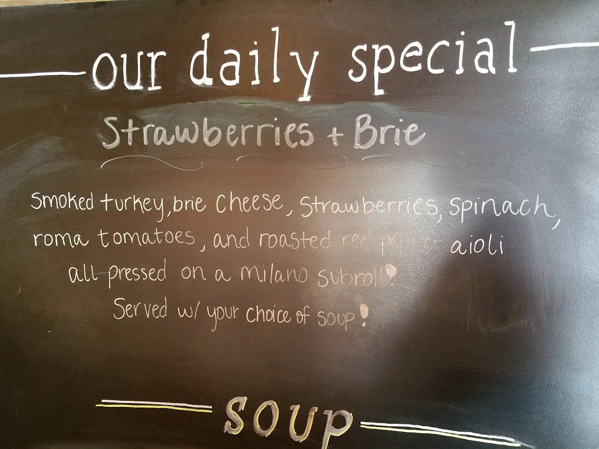 Menu at Our Daily Bread restaurant, Boone