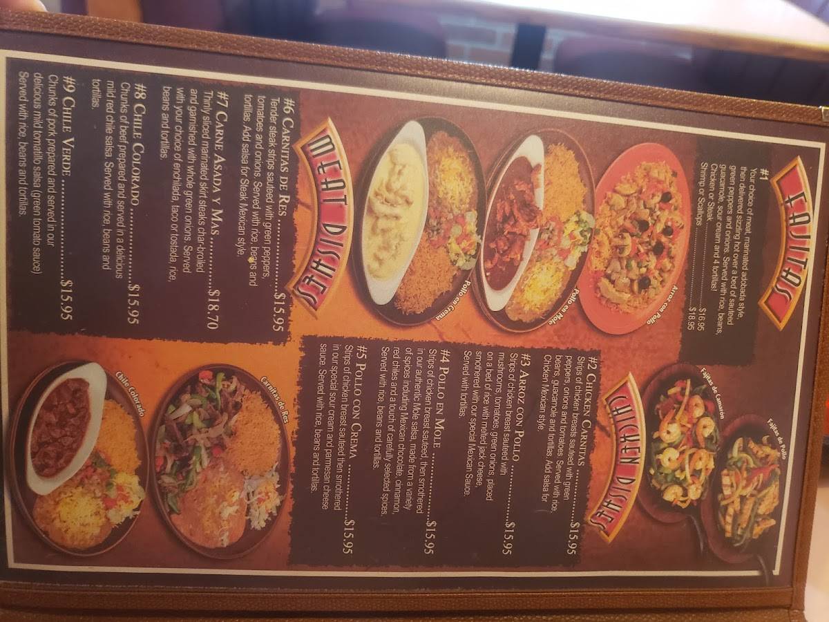 Menu at Palenque Mexican Restaurant, Kamiah