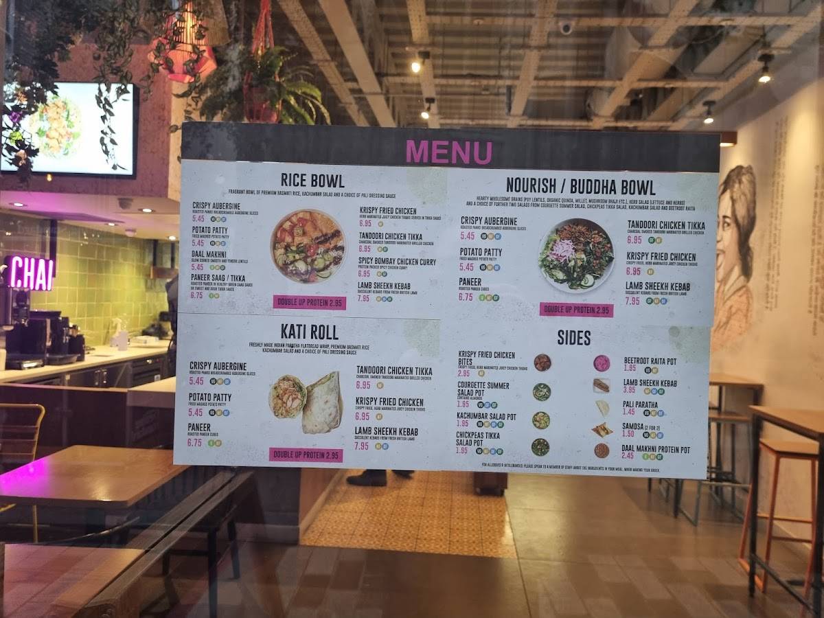 Menu at Pali Kitchen restaurant, London, 13 Bow Ln