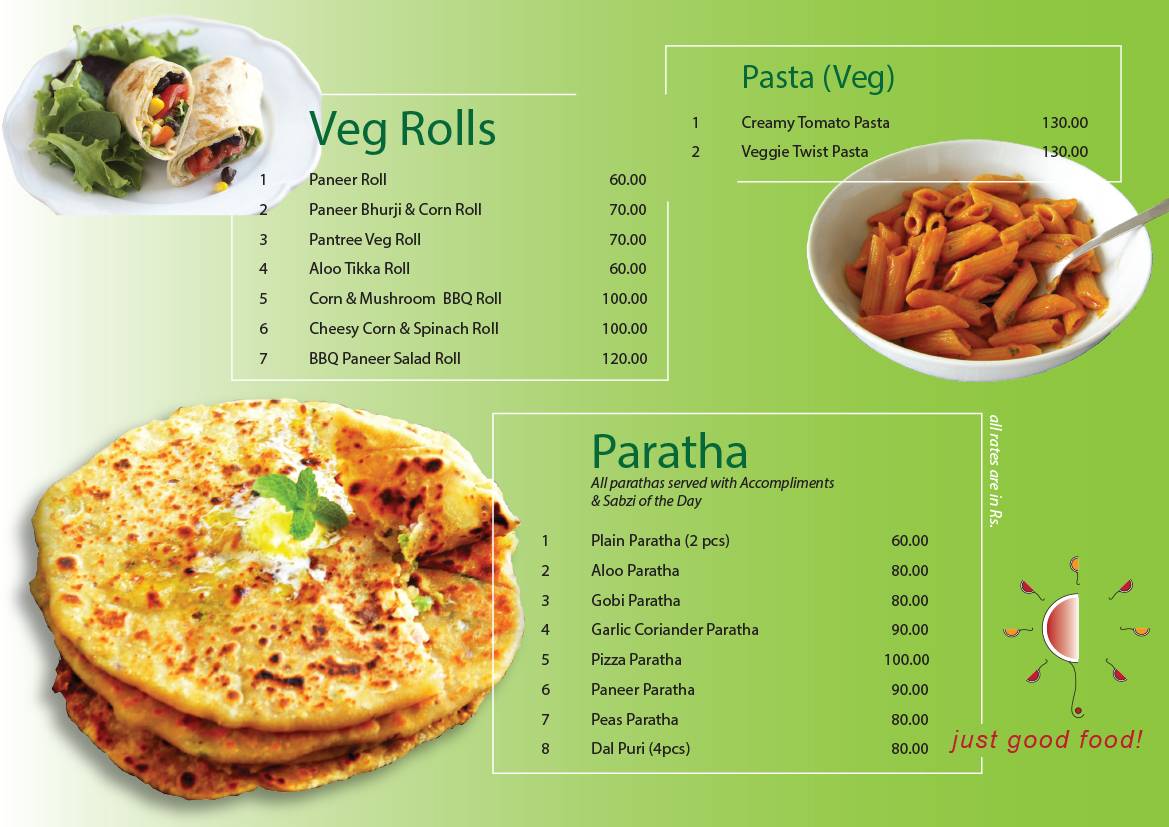 Menu at PanTree, Pune
