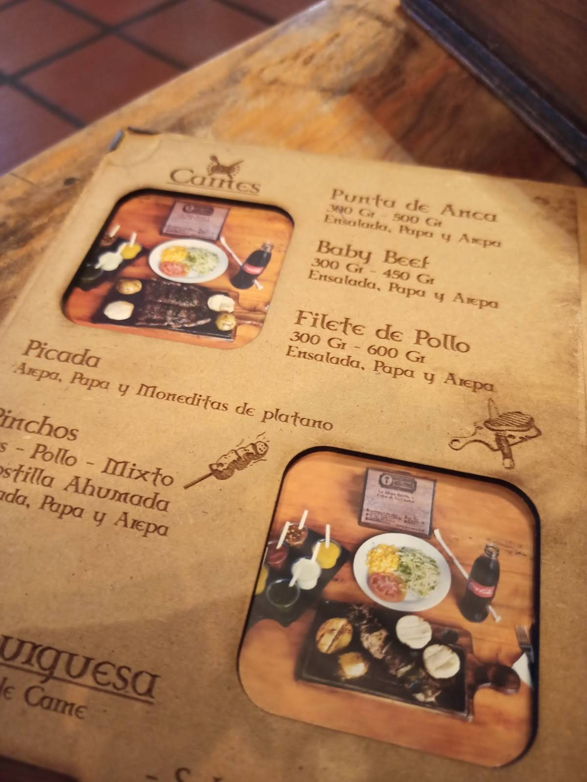 Carta de Panadería Las Quintas de Don Simón Sede Sur, Cali