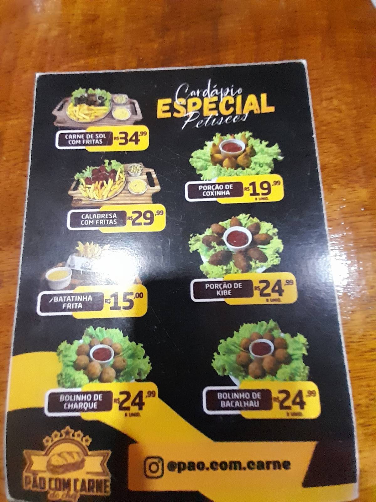 Menu em Pão com Carne, Aracaju