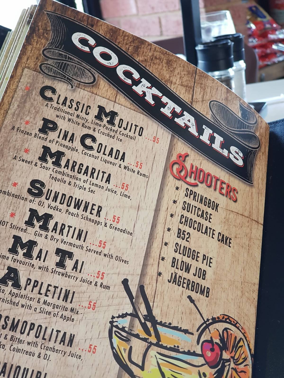 Menu at Papachinos Boksburg restaurant, Boksburg
