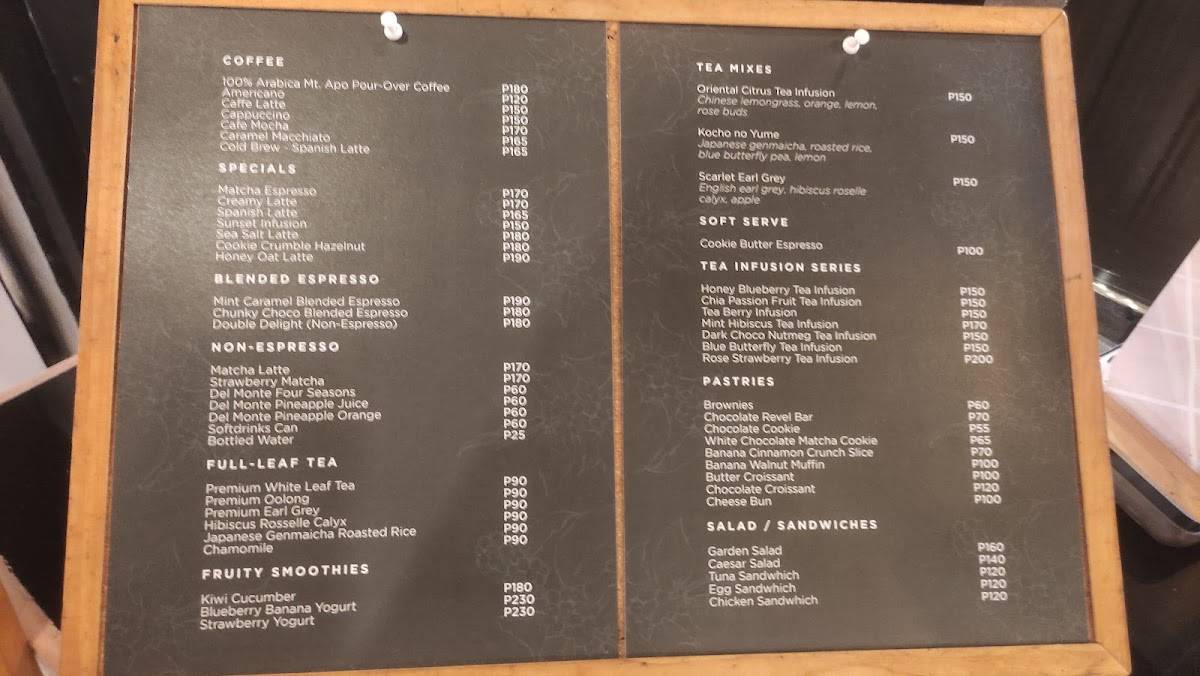 Menu at Paramount Coffee Crocodile Park Davao restaurant, Davao City ...
