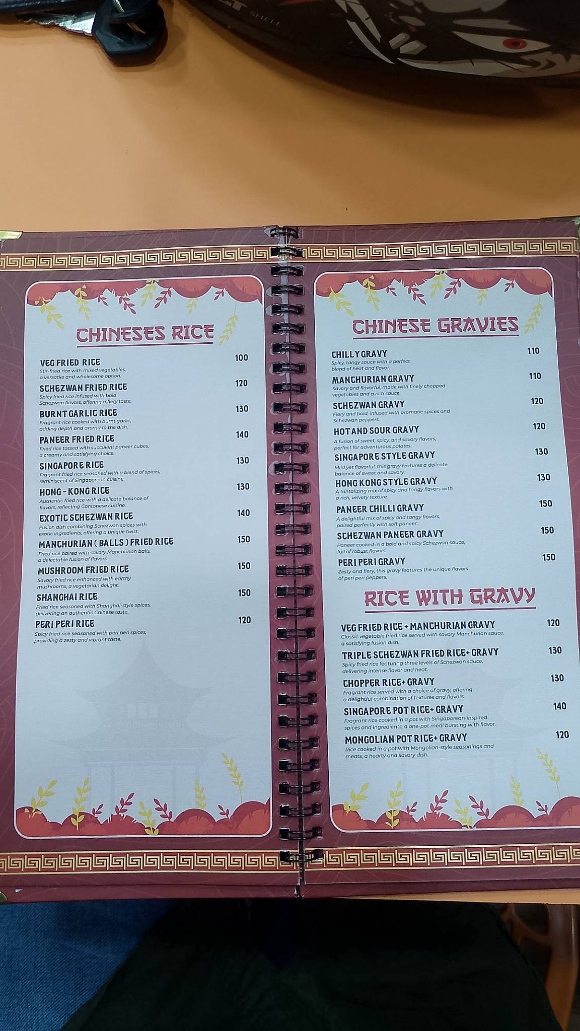 Menu at new monopoli juice centre, Patna