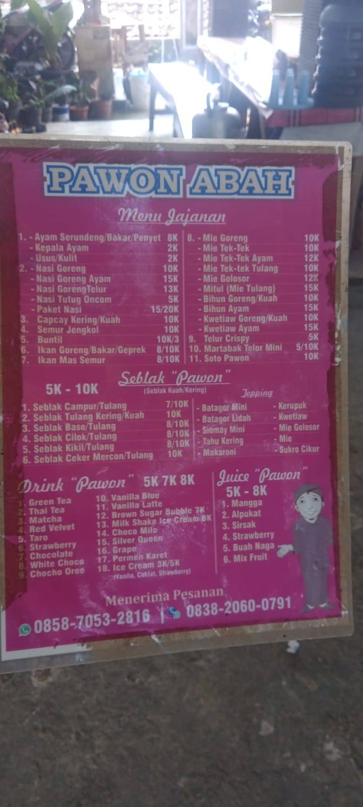 Carta de Pawon Abah, Bandung