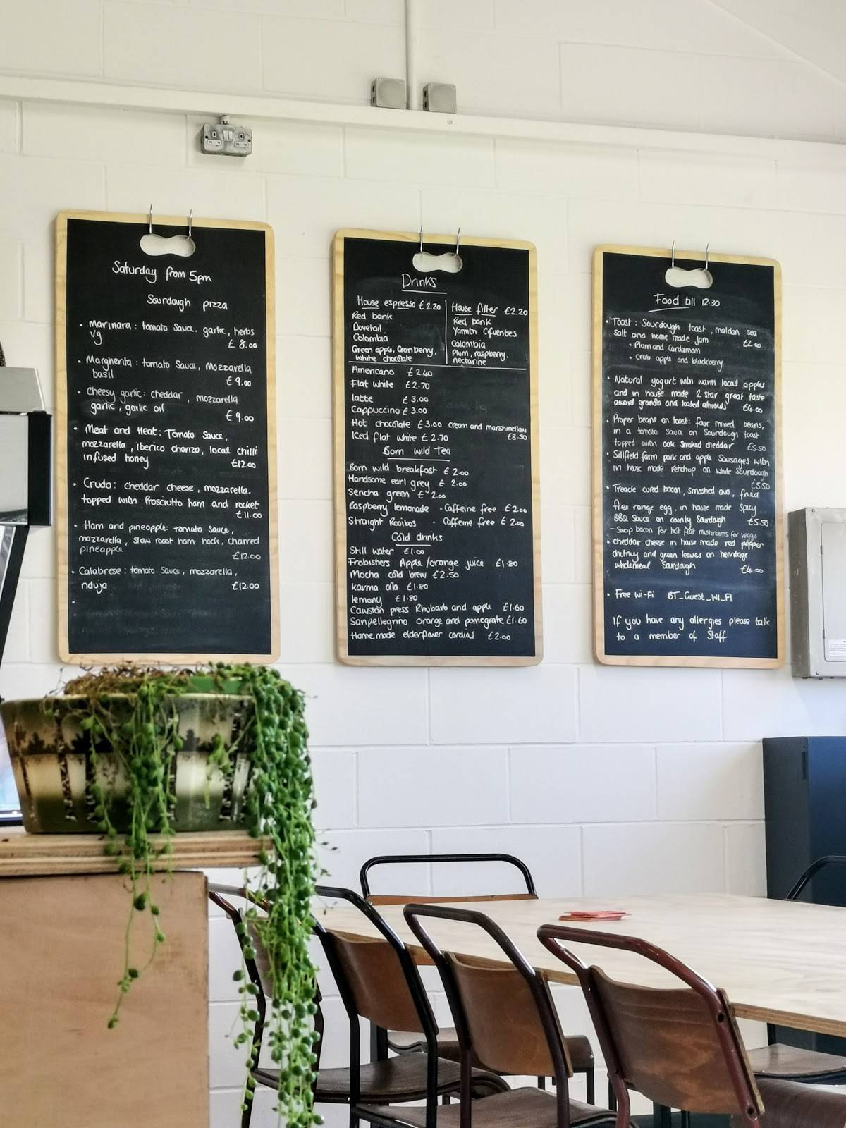 Menu at Peace And Loaf sourdough pizza cafe, Barrow-in-Furness, unit 45