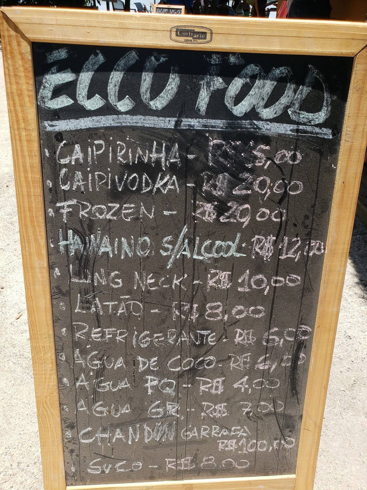 Menu em Beach Club Pesqueiro Praia da Reserva -Barra da Tijuca ...