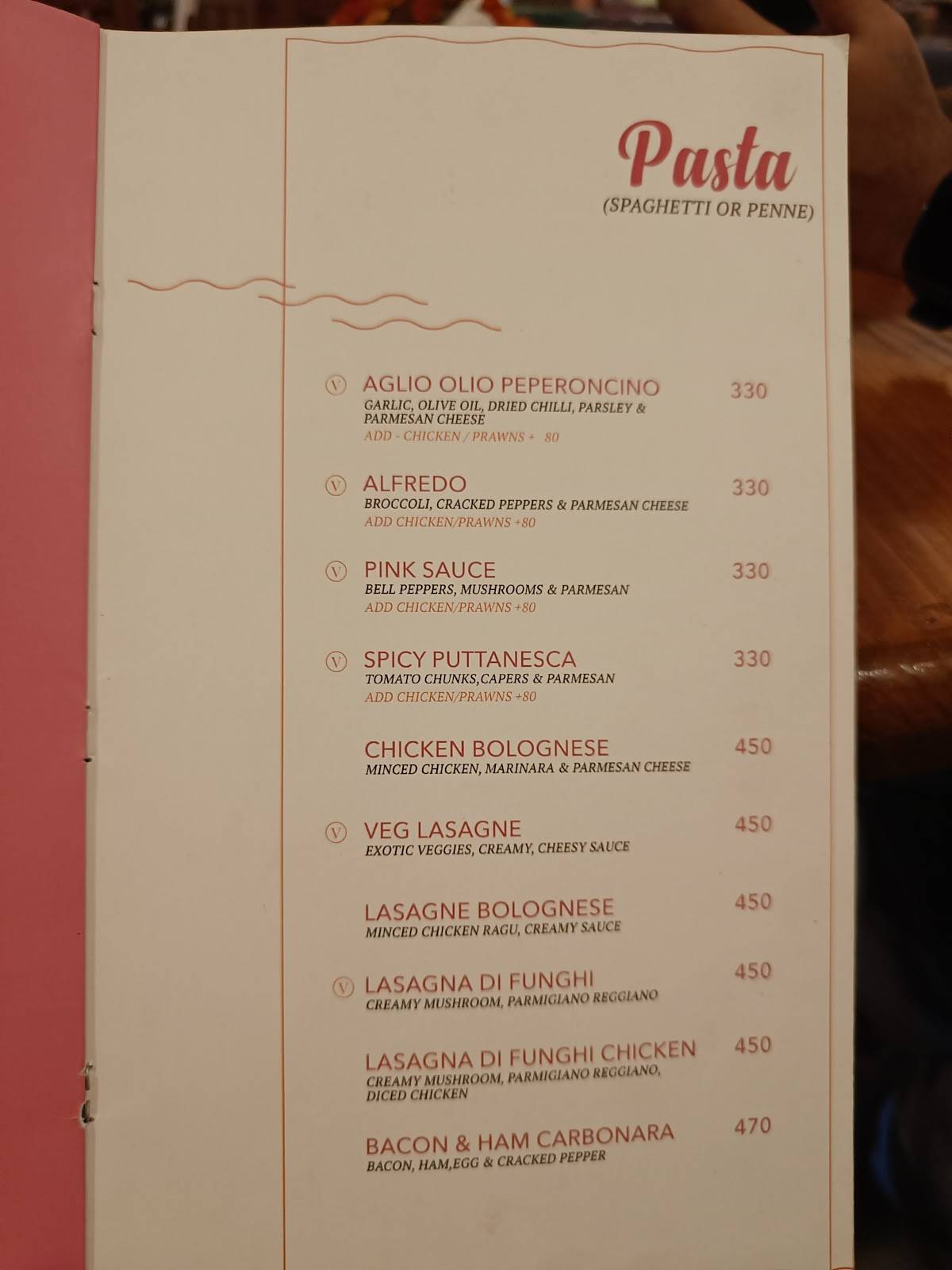 Menu at Pink Salt Cafe, Vasai