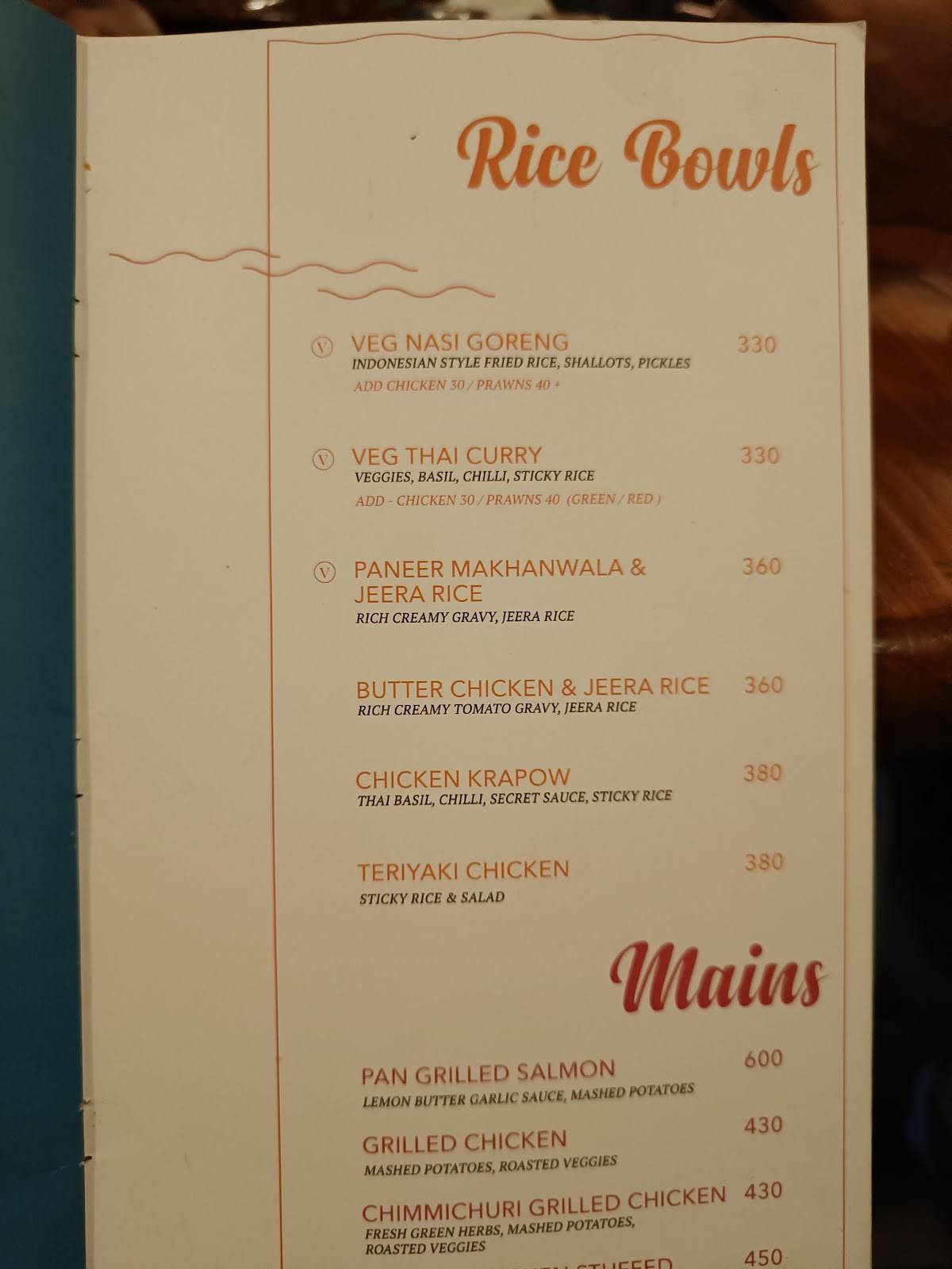 Menu at Pink Salt Cafe, Vasai