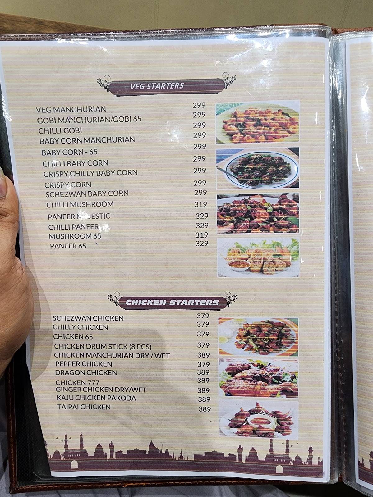 Menu at Pista House Suchitra, Hyderabad