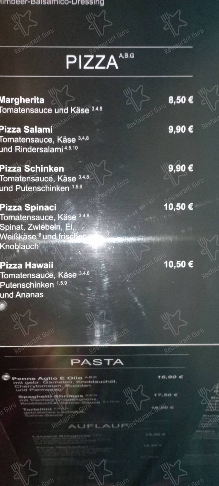 Speisekarte von Portofino Kellenhusen pizza, Kellenhusen, Am Ring 3