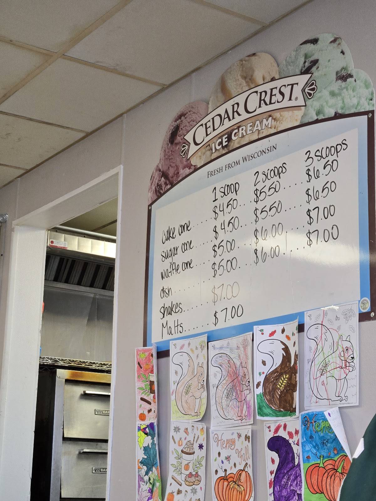 Menu at Rockers Cheese House pizzeria, Omro