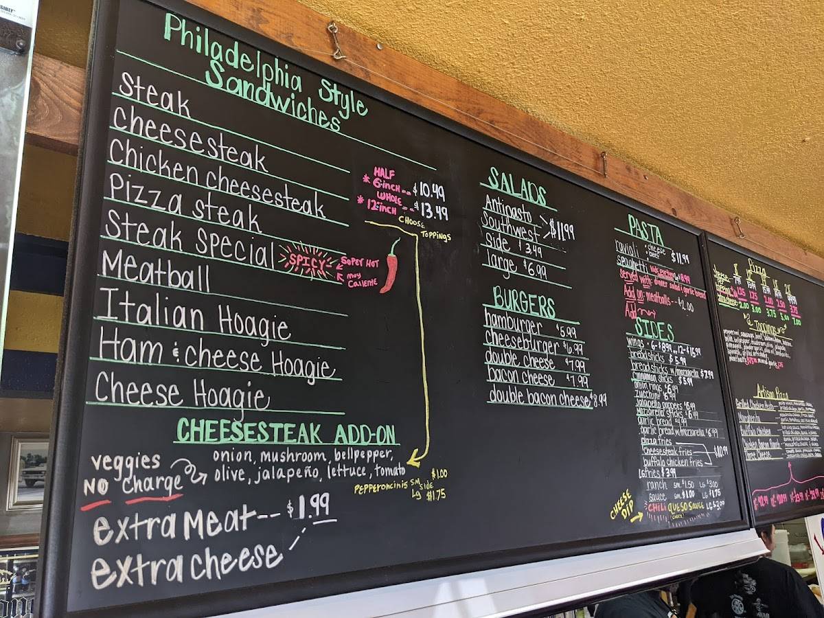 Menu at Ronnie's Pizza pizzeria, Yuma