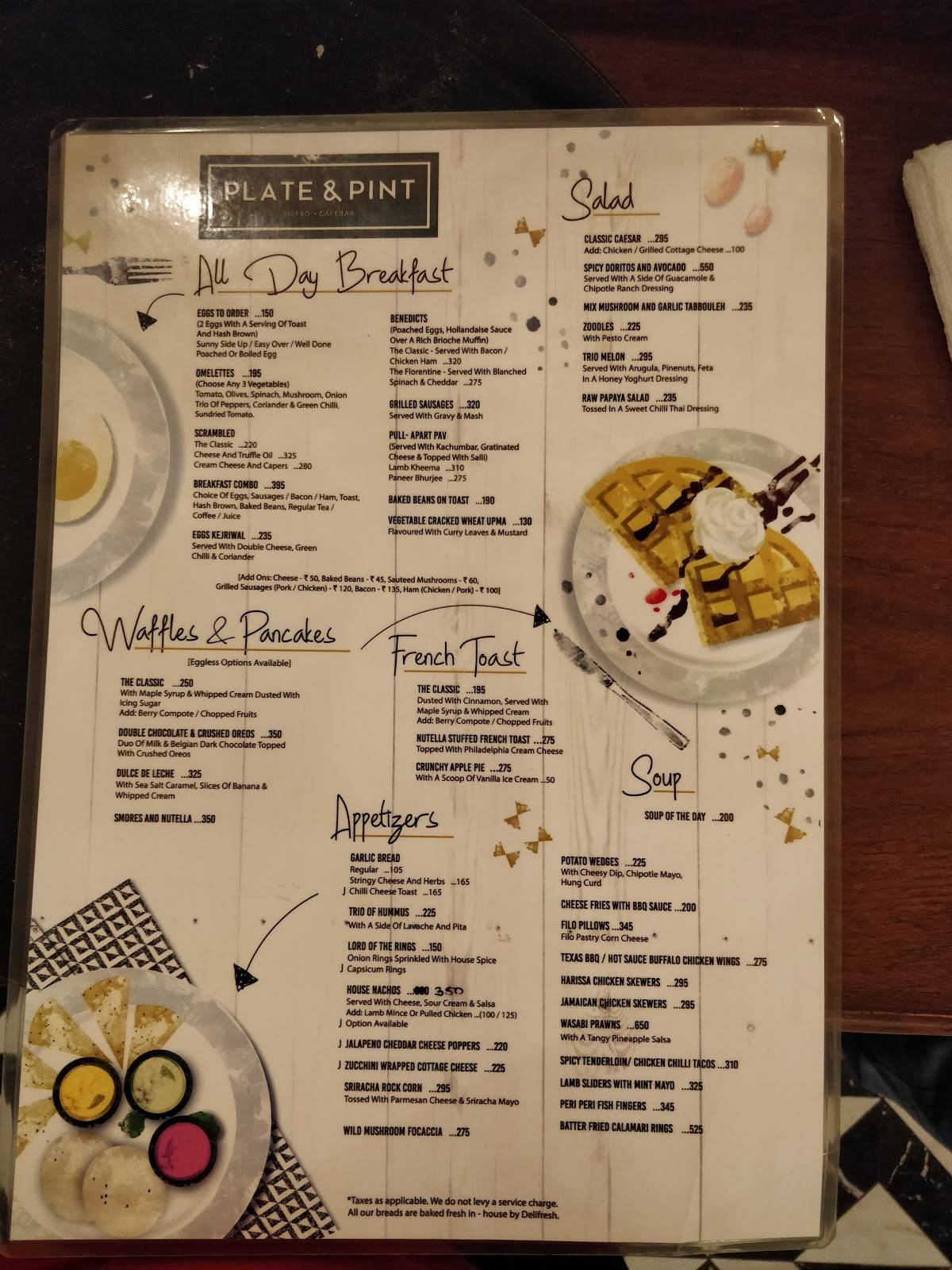 Menu at Plate & Pint, Mumbai, 106