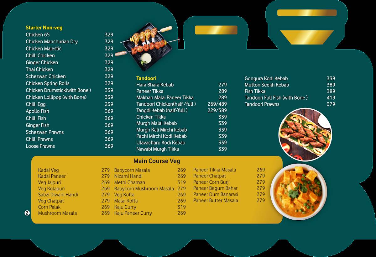 Menu at Platform 65 - The Train Theme Restaurant - KPHB, Hyderabad