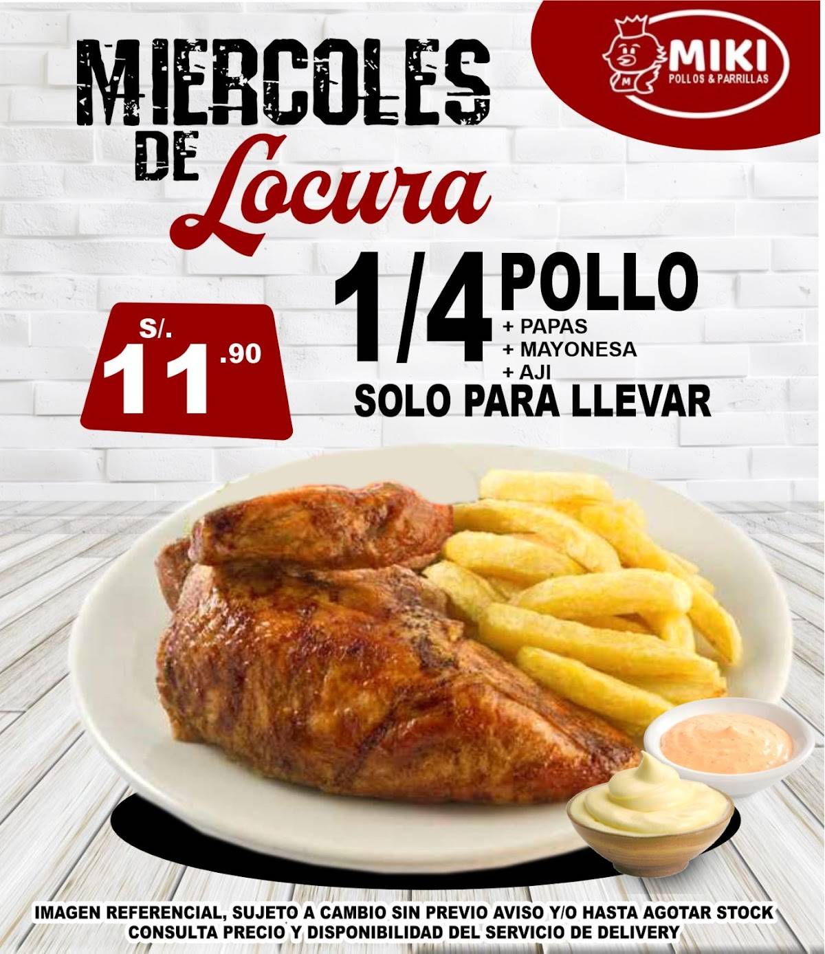 Menu at Pollos a la Brasa Miki restaurant, Jesus Maria, Av Horacio ...