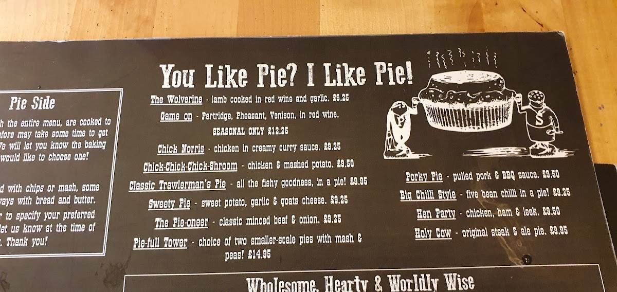 Menu at Midge Hall pub & bar, Leyland