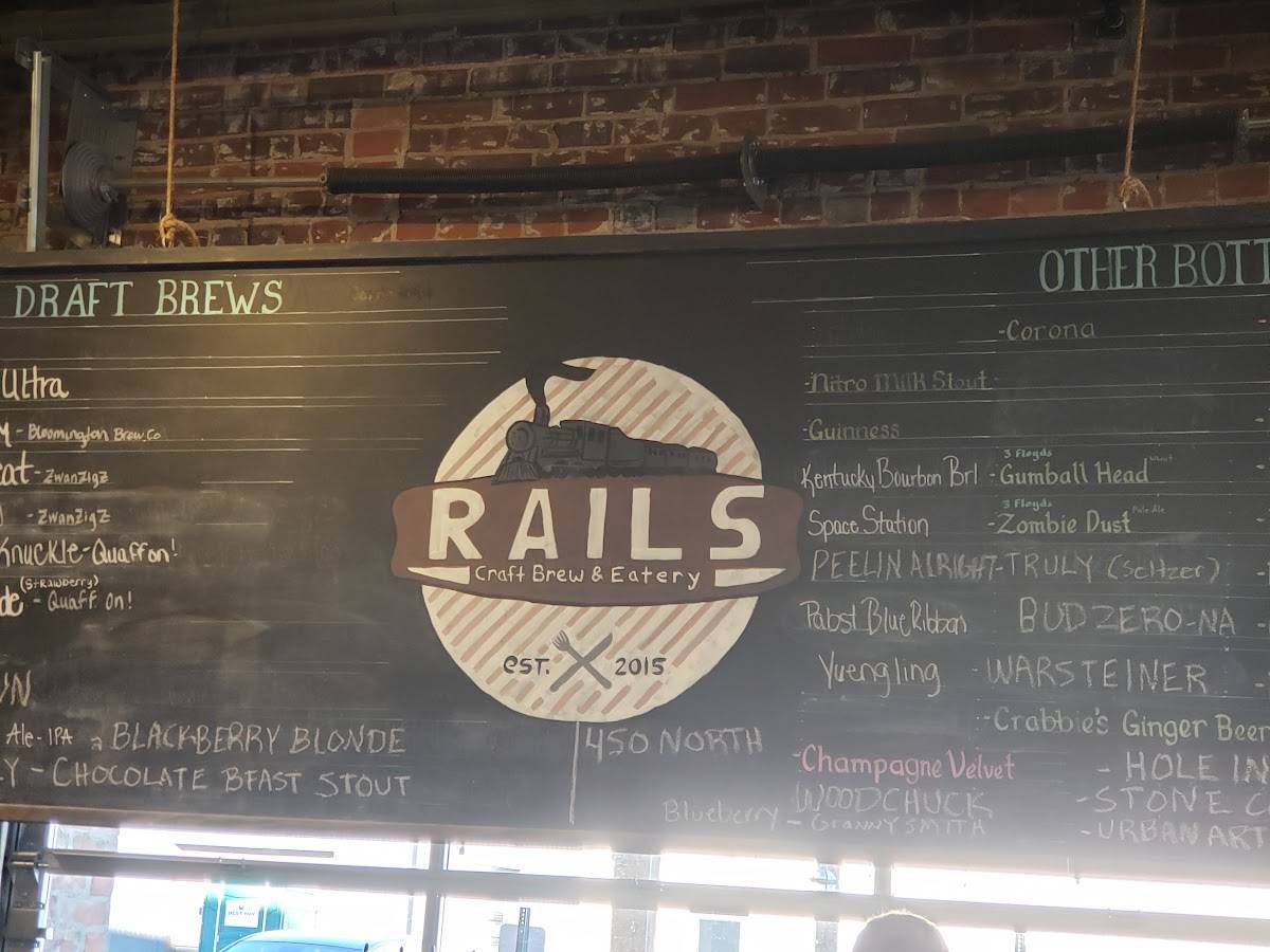 Menu at Rails Craft Brew & Eatery pub & bar, Seymour
