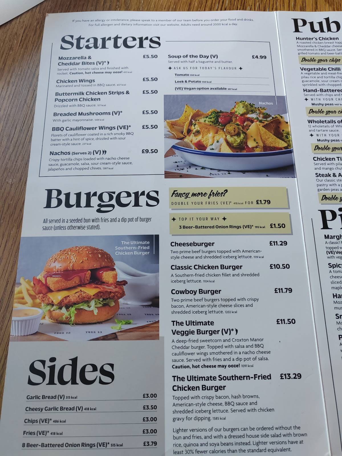 Menu at Smithfield Bell pub & bar, Welshpool