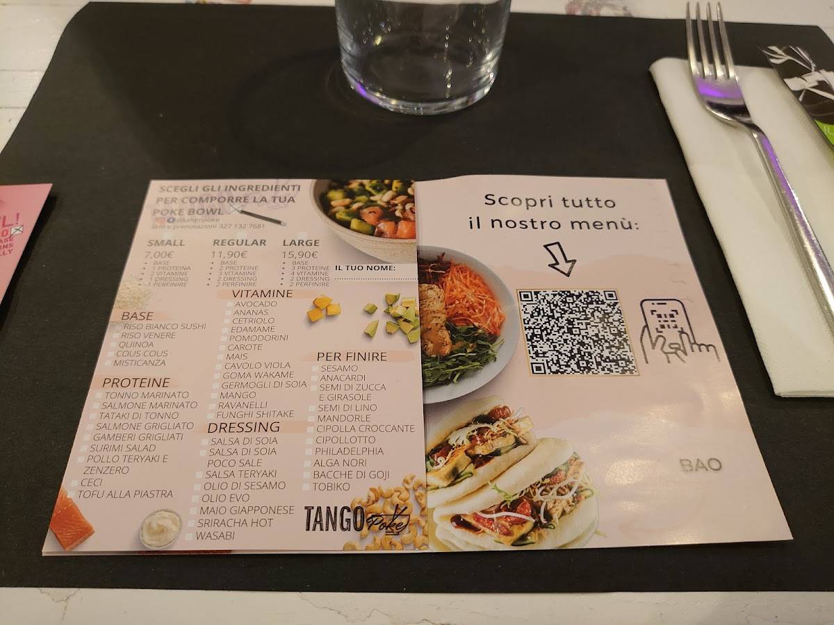 Menu at Tango Café Lignano Sabbiadoro pub & bar, Lignano Sabbiadoro