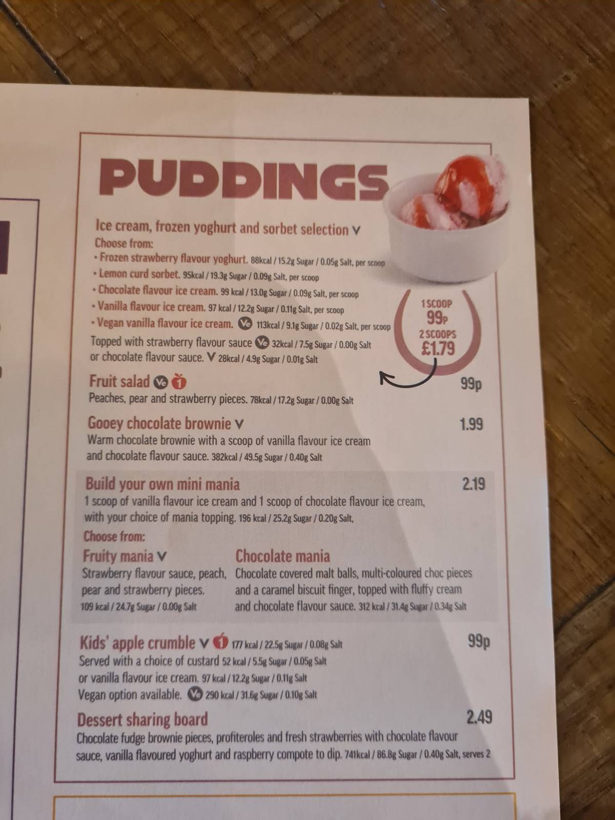 Menu at The Ashley Worksop (Hungry Horse) pub & bar, Worksop