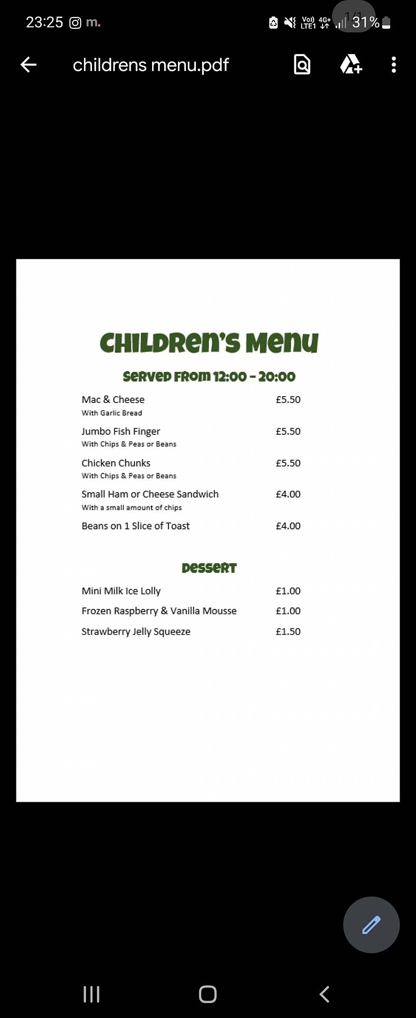 Menu at The Buck pub & bar, Reeth