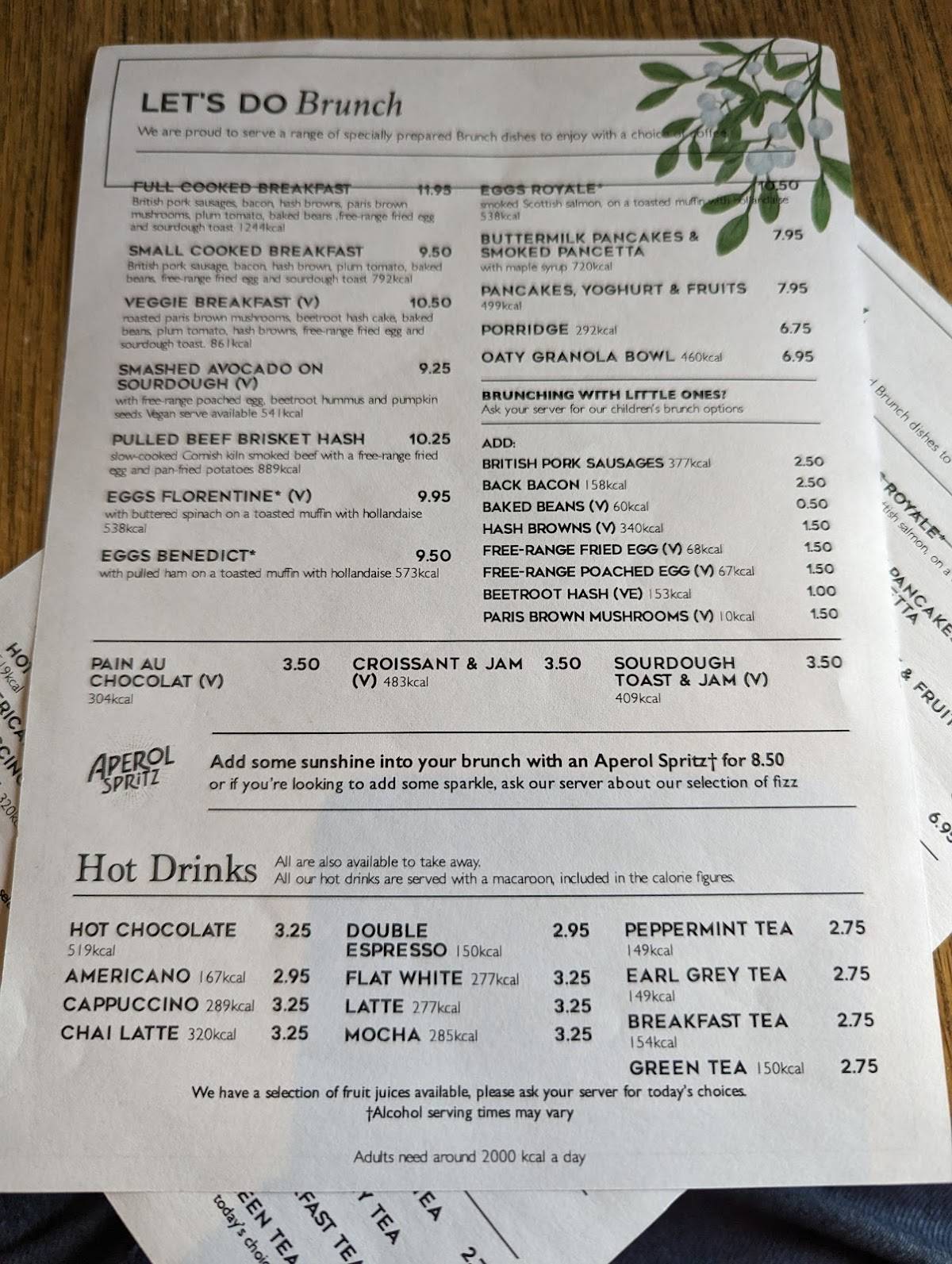 Menu at The Curlew pub & bar, West Parley