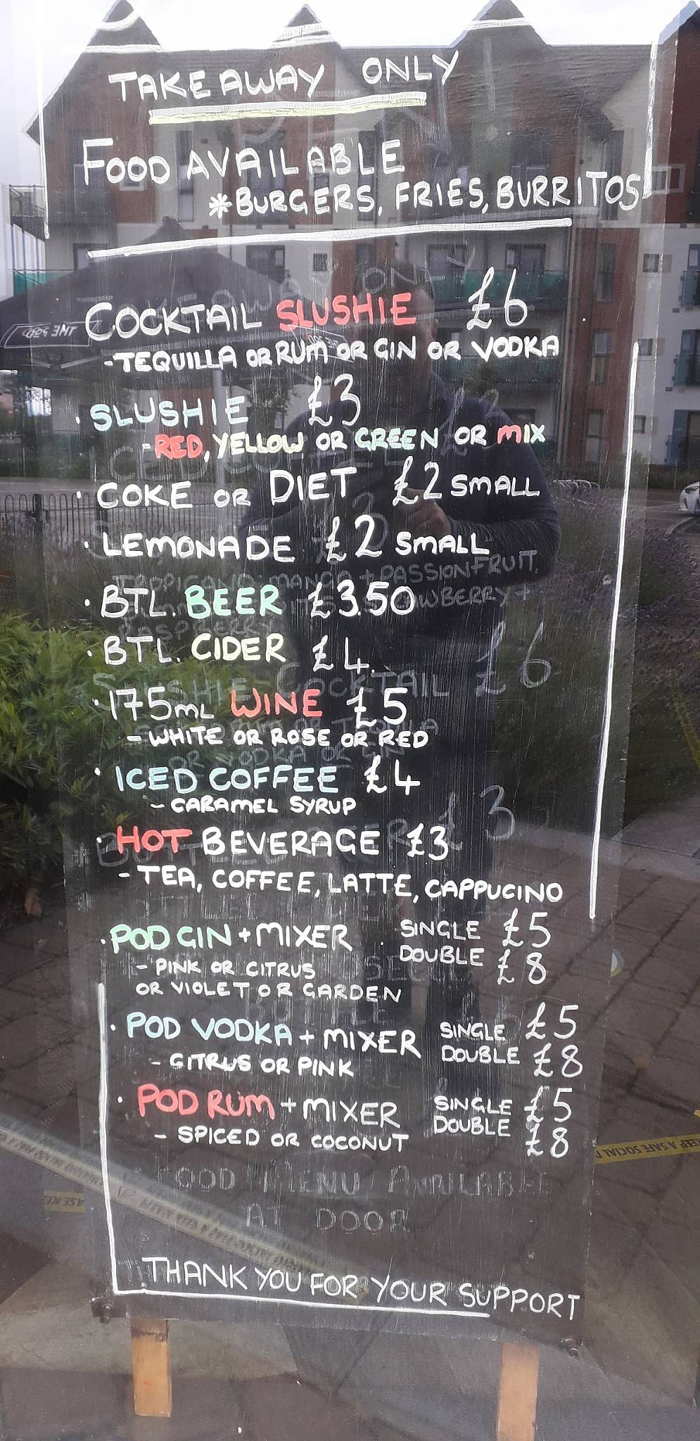 Menu at BAR.CODE, Newport