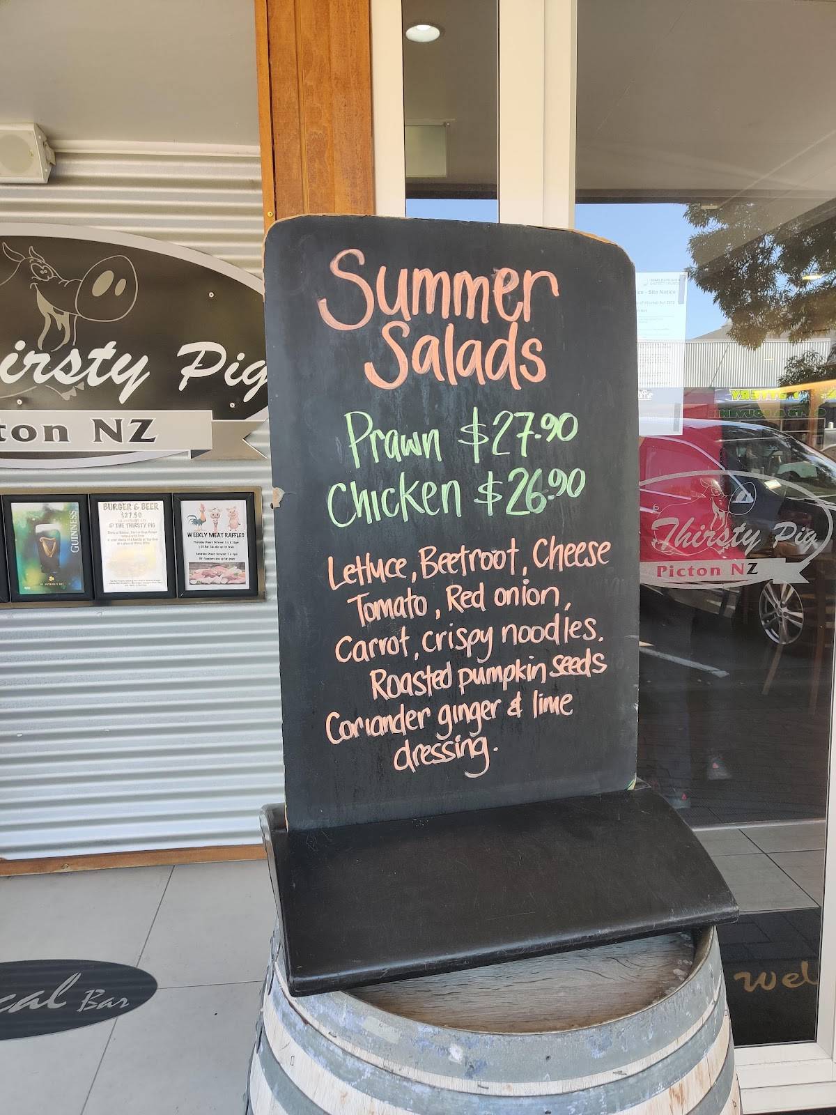 Menu at The Thirsty Pig Picton pub & bar, Picton