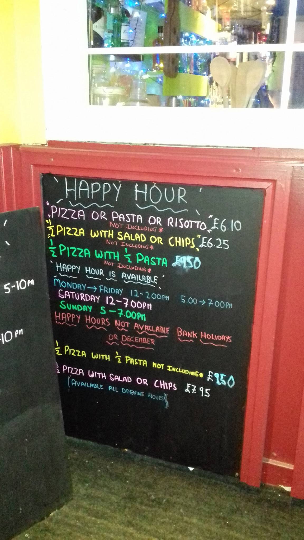 Menu at Puccini Restaurant, Newcastle upon Tyne