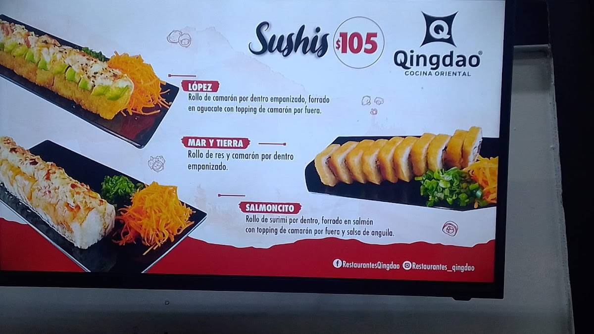 Carta del restaurante Qingdao, Tepic, Calle Veracruz Nte 121