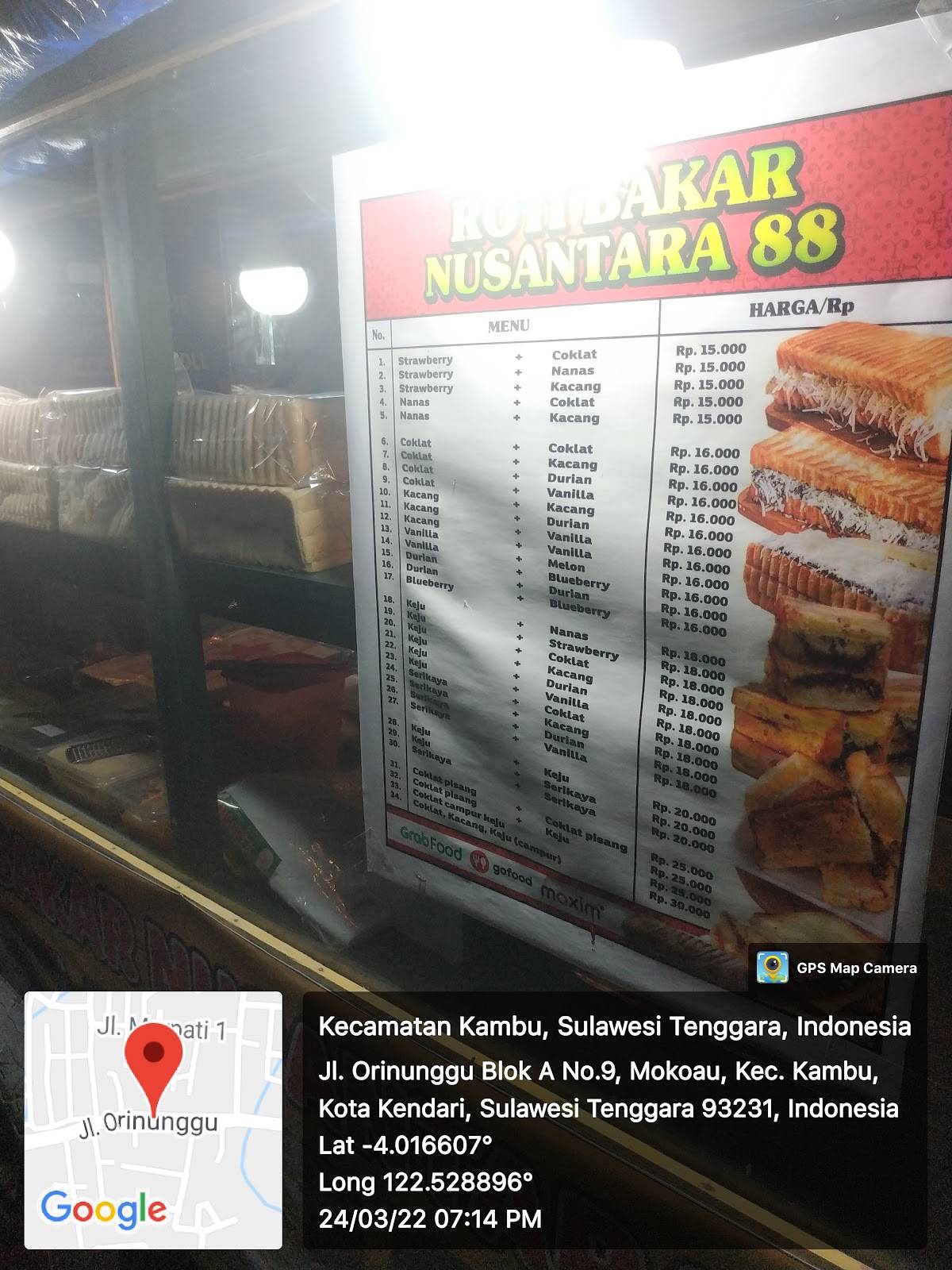 Menu at ROTI BAKAR NUSANTARA 88, Kendari